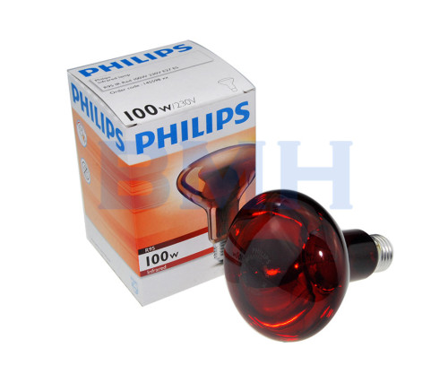 Philips R95 Ir Red 100w 230v E27, High Quality Philips R95 Ir Red 100w ...