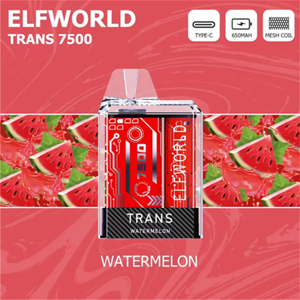 Elf World Trans 7500 Vape Vape Disposer คุณภาพสูง Elf World Trans 7500 ...