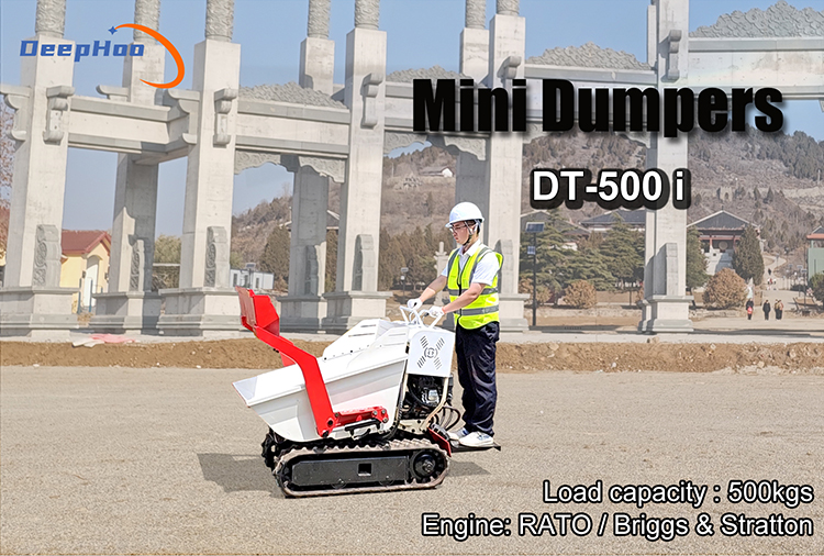 500 Kg Track Crawler Carrier: Mini Dumper With Self-loading Shovel For ...