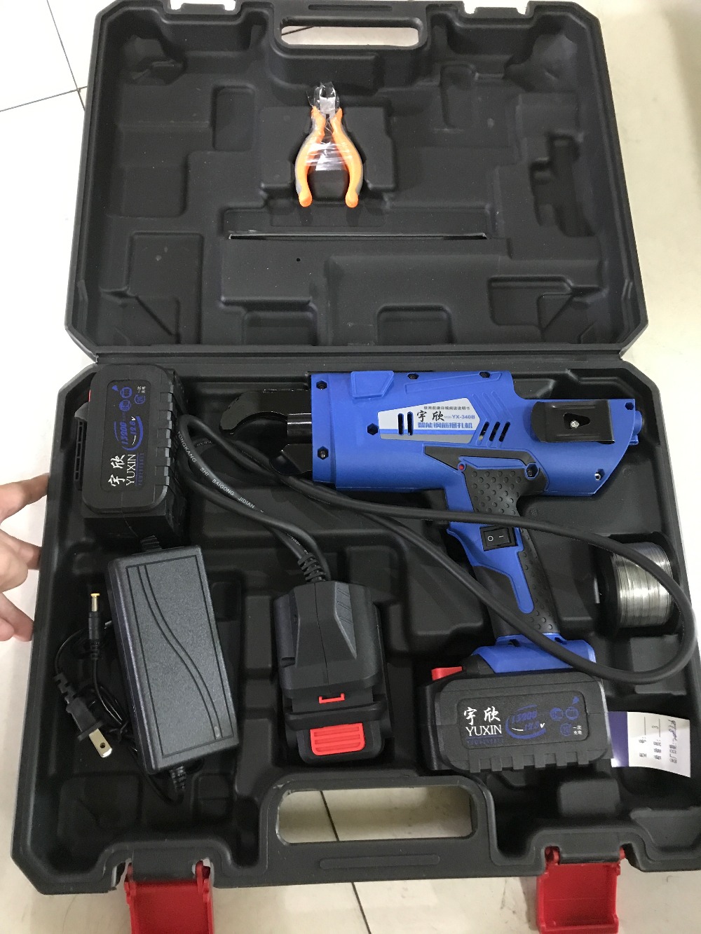 12.8v Automatic Cordless Rechargeable Lithium Battery Electric Rebar ...