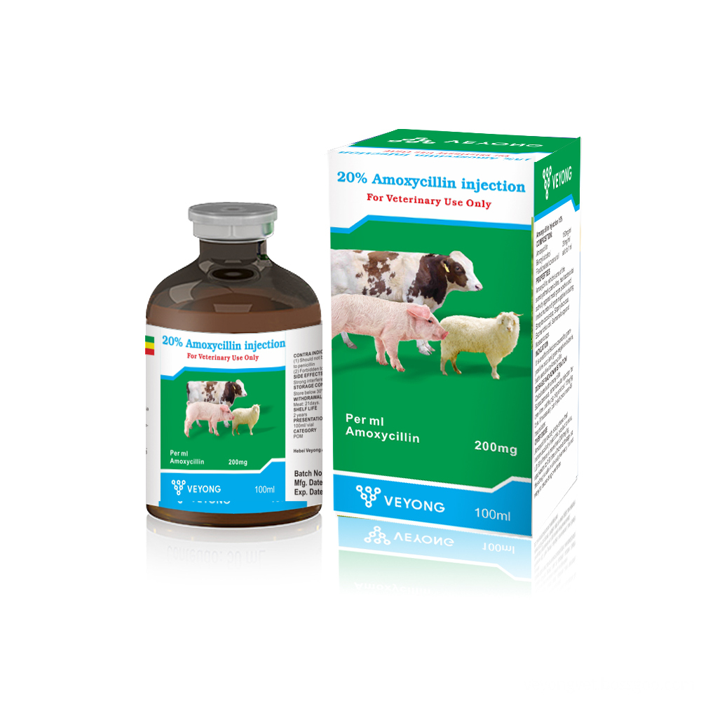 Amoxicillin 20٪ Injection للاستخدام البيطري ، جودة عالية Amoxicillin 20 ...
