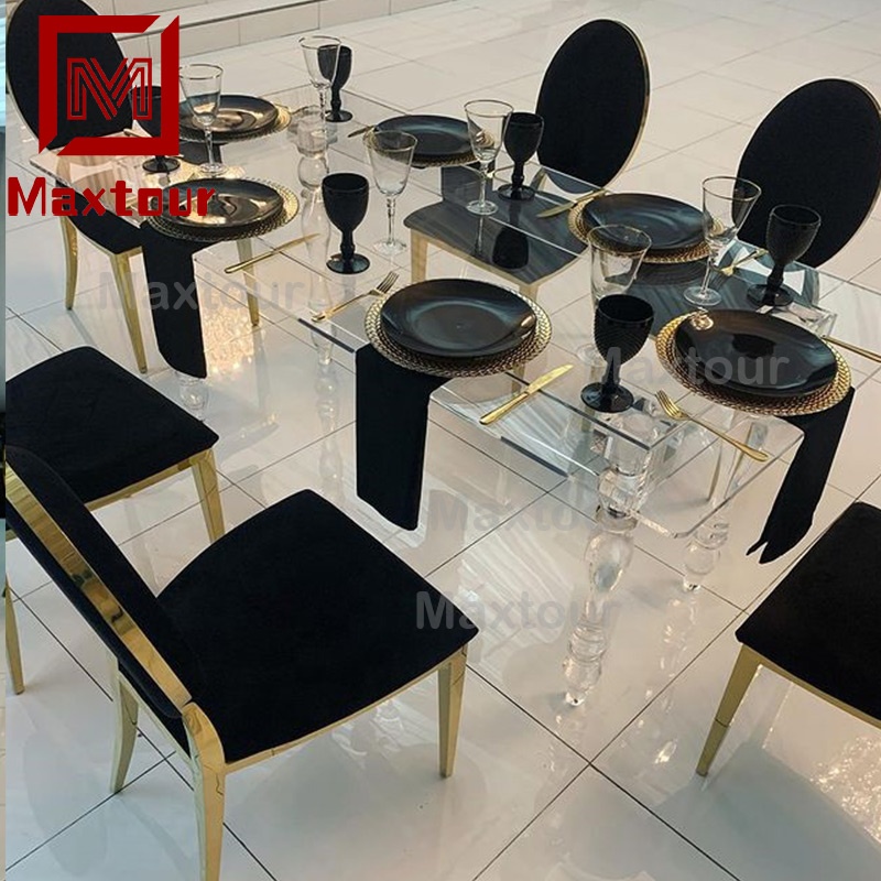 Transparent Acrylic Wedding Event Table For Banquet Parties, High ...
