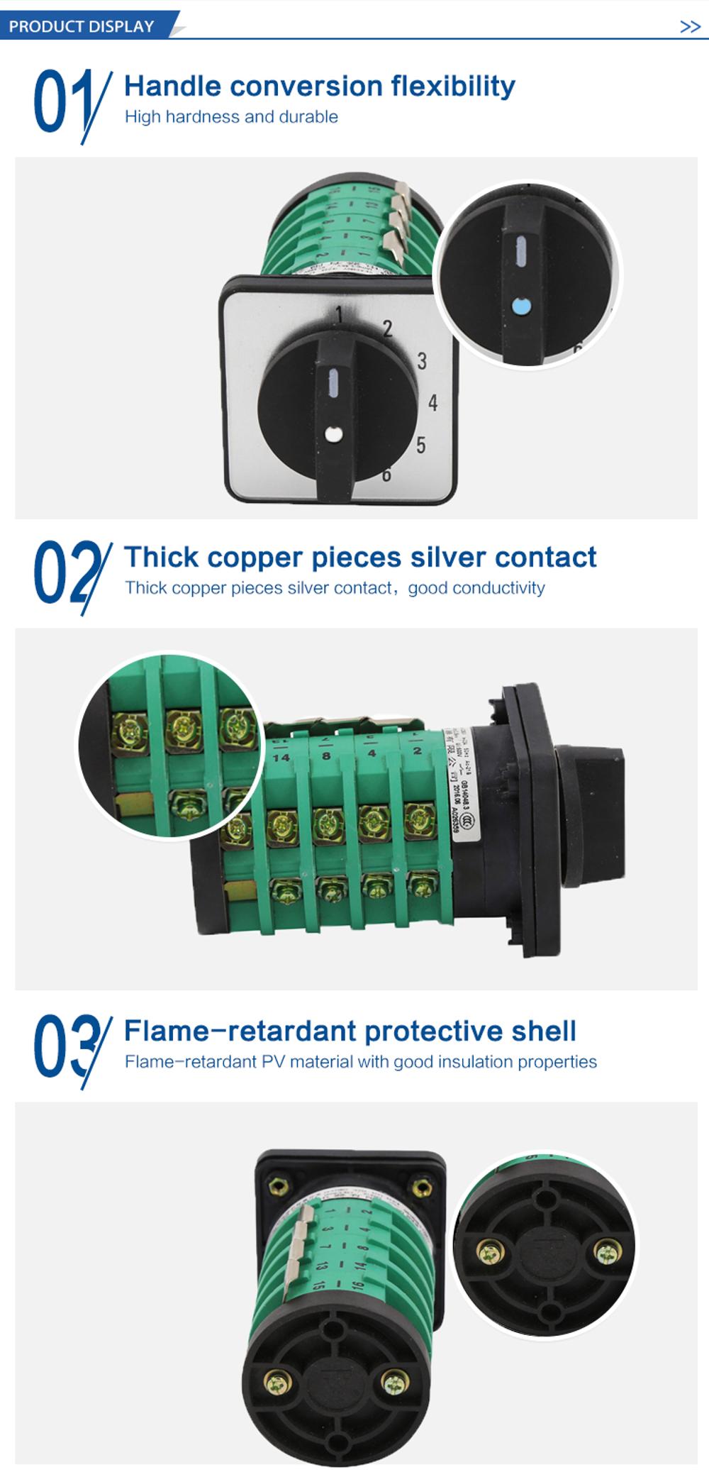 7 Position Rotary Changeover Switch Cam Switch 32a 690v, High Quality 7 ...