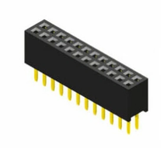 2.54mm Dual Row Female Socket Connector Straight China Manufacturers ...