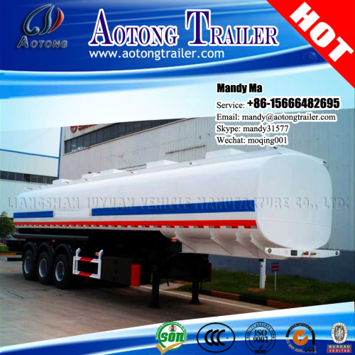 Tri Axles 36000 Liters Fuel Tanker Semi Trailer, High Quality Tri Axles ...