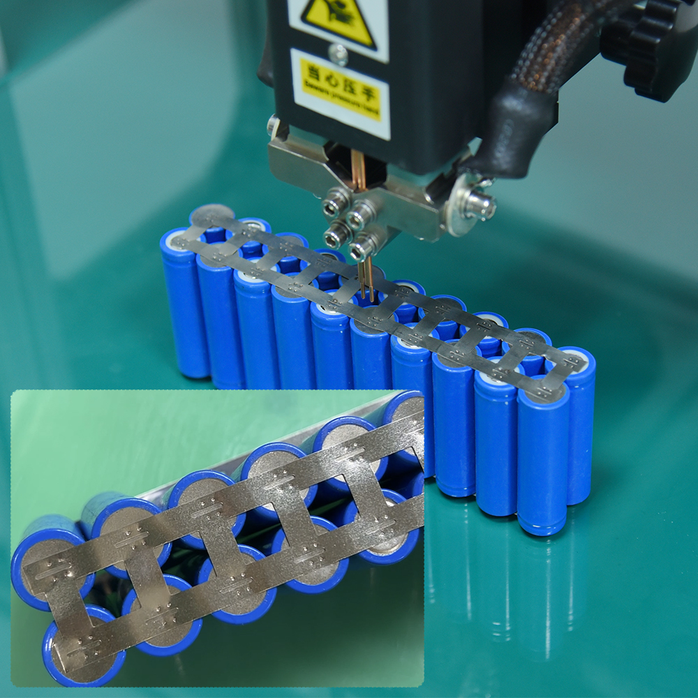 18650 Battery Tab Spot Welding Machine - Manual Precision Pneumatic ...