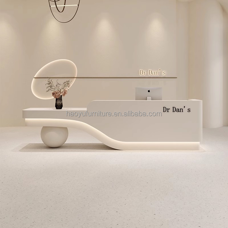 Modern Hospital Nurse Station: Reception Desk And Front Counter Design ...