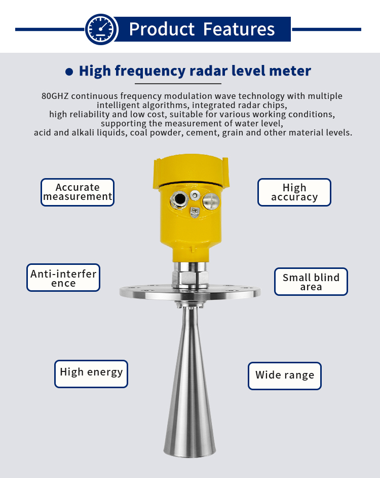Pengukur Tingkat Radar Tangki Bitumen Suhu Tinggi, kualitas tinggi ...
