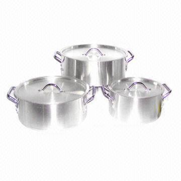 Aluminum Cookware Set With 2.5mm Body Thickness, High Quality Aluminum ...