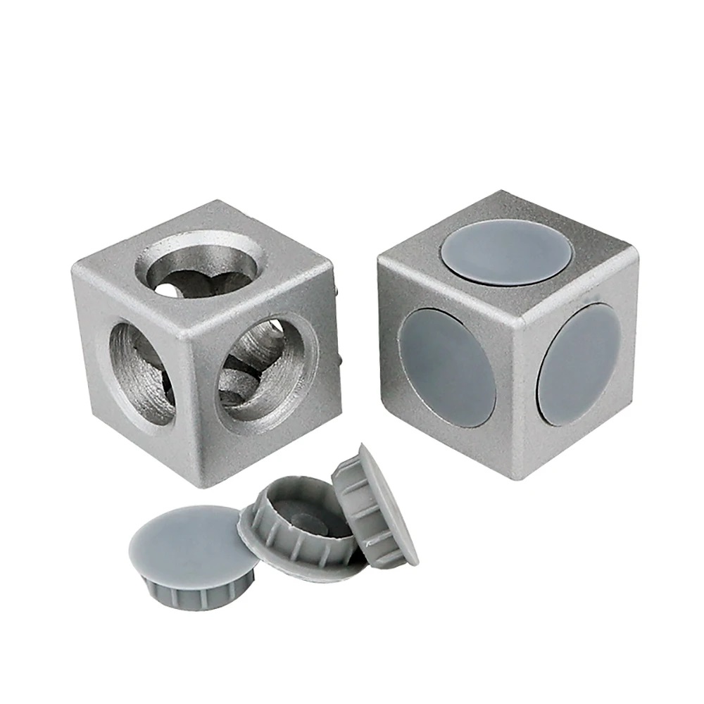 Aluminum Cube Corner Connectors For European Standard Profiles, High ...