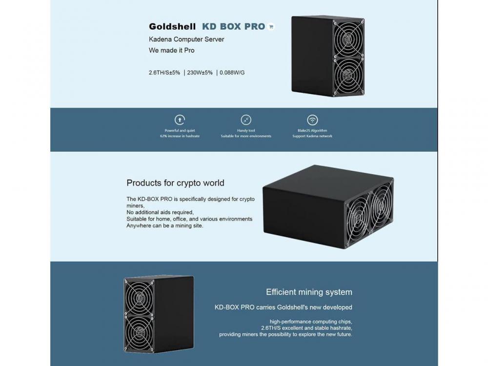 Kadena Kda Goldshell Kd Box Pro Asic Miner คุณภาพสูง Kadena Kda ...