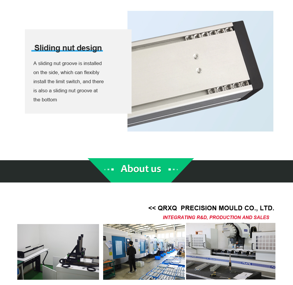 Cnc Linear Guide Rail With Enclosed Dustproof Design For Robotic Arms ...