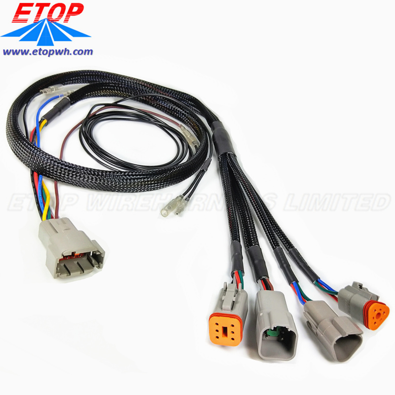 Custom Auto Waterproof Dt Connector Cable Assembly, High Quality Custom ...
