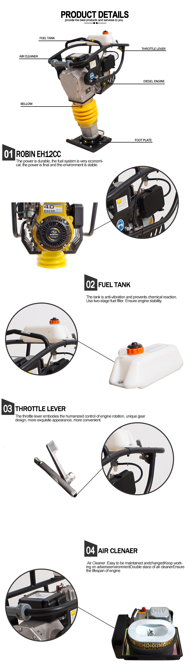 Cimar Tamping Rammer Compaction Equipment, High Quality Cimar Tamping ...