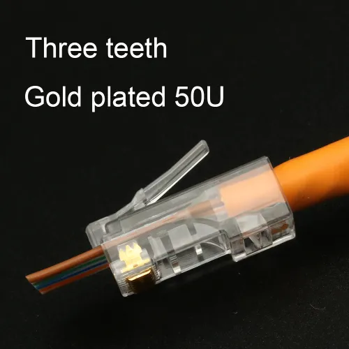 Xintylink 50u Ez Rj45 Connector Cat6 Rg Rj 45 Ethernet Cable Plug Cat5e ...