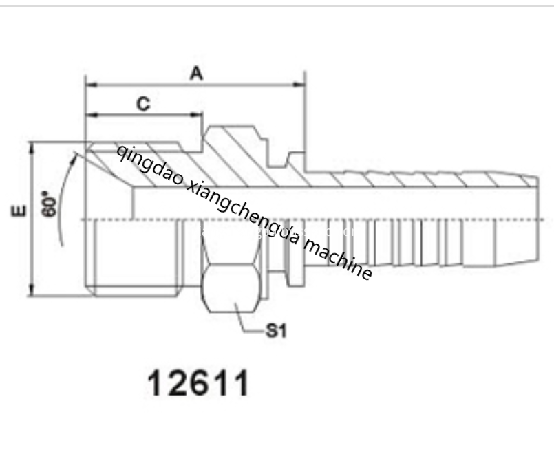 Hydraulic Straight Bsp Male 60° Cone Seat Seal, High Quality Hydraulic ...
