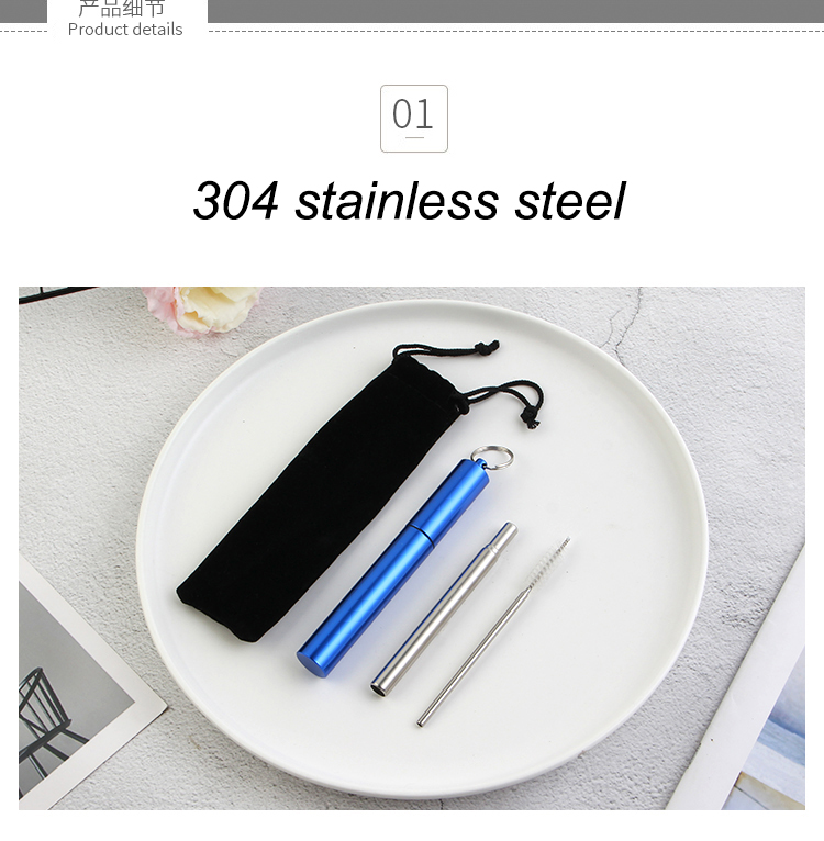 Fda Approved Collapsible Bubble Tea Metal Straw, High Quality Fda ...