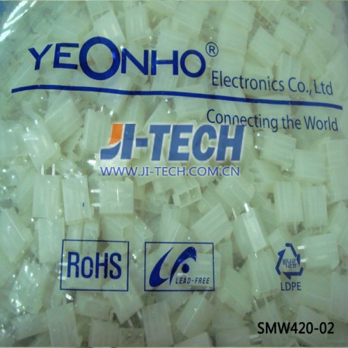 Yeonho Connector 4.2mm Pitch 2 Pin Connector Smw420-02 Wafer Housing Wire To Board Connector ...