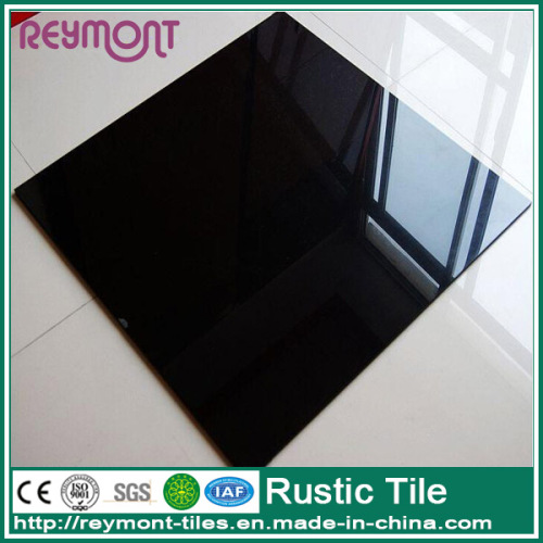 Super Black Polished Porcelain Floor Tile, High Quality Super Black ...
