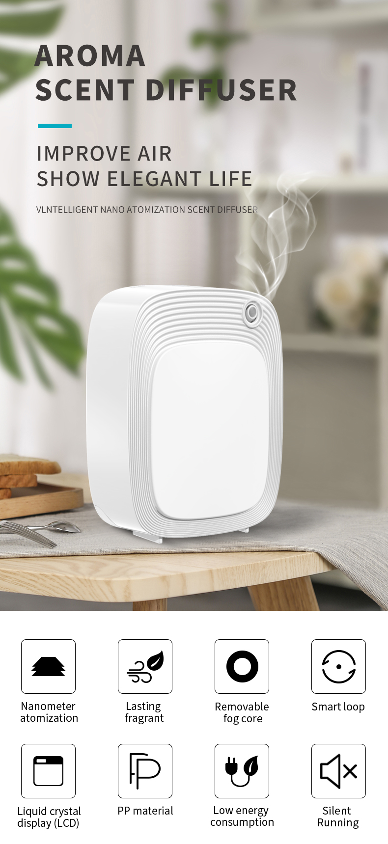 Small Aroma Ozone Aroma Diffuser For Air Purifying, High Quality Small ...