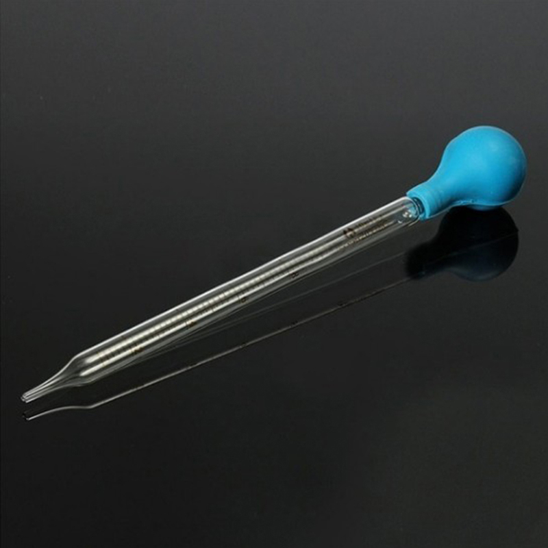 Dropper Pipet With Scale Line Blue&transparent Hot Rubber Head Glass ...