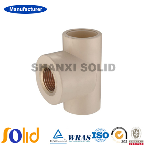 Plastic Pipe Fitting Cpvc Brass Threaded Female Tee, High Quality ...