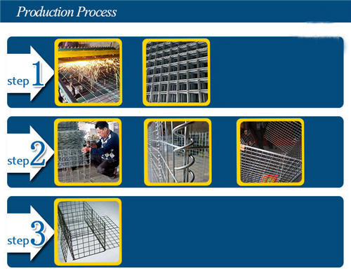 Tembok Penahan Gabion / Kotak Gabion Las Galvanized, kualitas tinggi ...