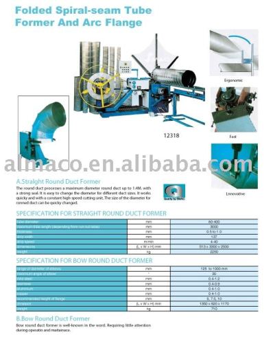 Almaco Folded Spiral-seam Tube Former And Arc Flange, High Quality ...