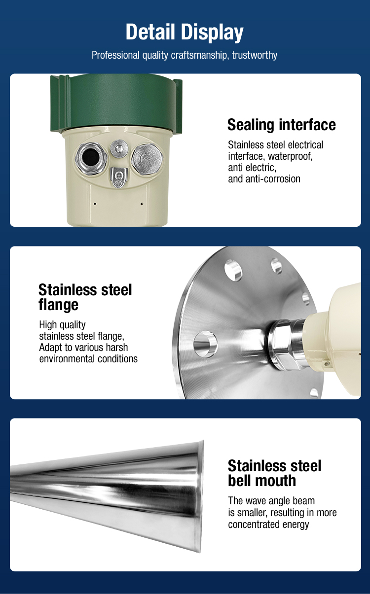 26ghz Rs485 Non-contact Radar Liquid Level Transmitter Ip67 Radar Level ...