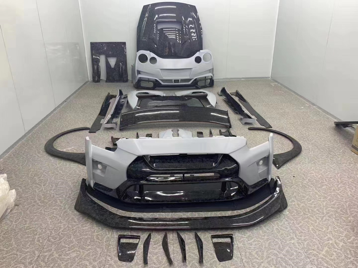 Varis-style Carbon Fiber Body Kit For Nissan Gtr R35 Upgrades, High ...