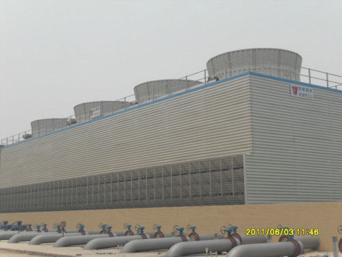 Open Loop Frp Water Cooling Towers Low Noise For Industrial, High ...