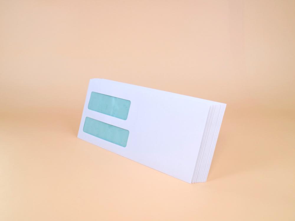 Dl White Double Windows Paper Envelopes, High Quality Dl White Double ...