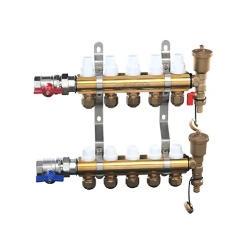 Brass Heating Manifold With Ball Valve And Air Vent, High Quality Brass ...
