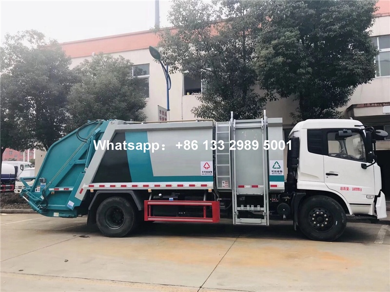 14cbm Capacity Hydraulic System Side Loader Garbage Compactor Trucks ...