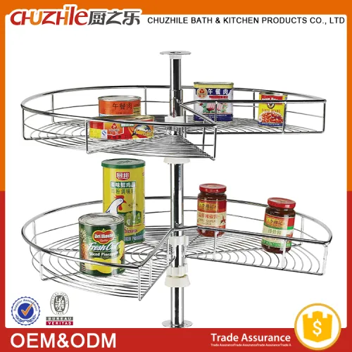 360 Revolving Kitchen Storage Cabinet Corner Basket, High Quality 360 ...