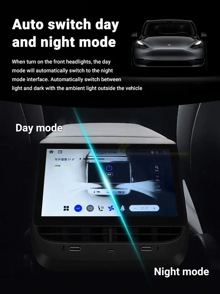 7\" Lcd Display 2+32g Carplay Android Auto Rear Seat Entertainment ...