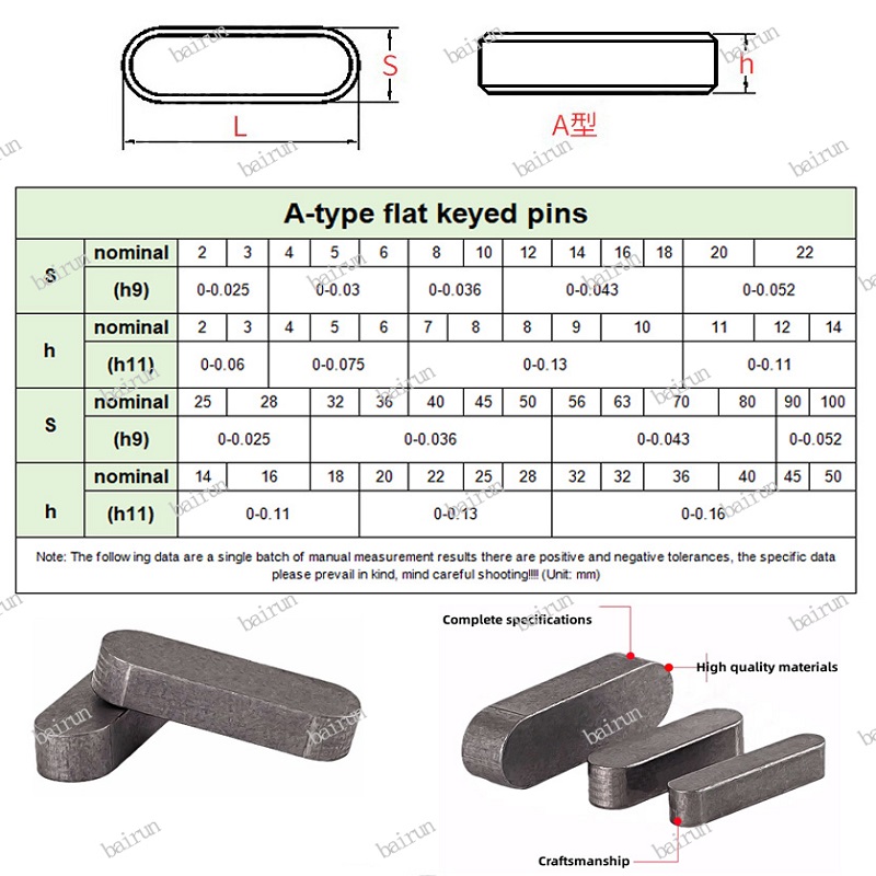 Din 6885 Carbon Steel Flat Keys - Type A Parallel Feather Keys, High ...