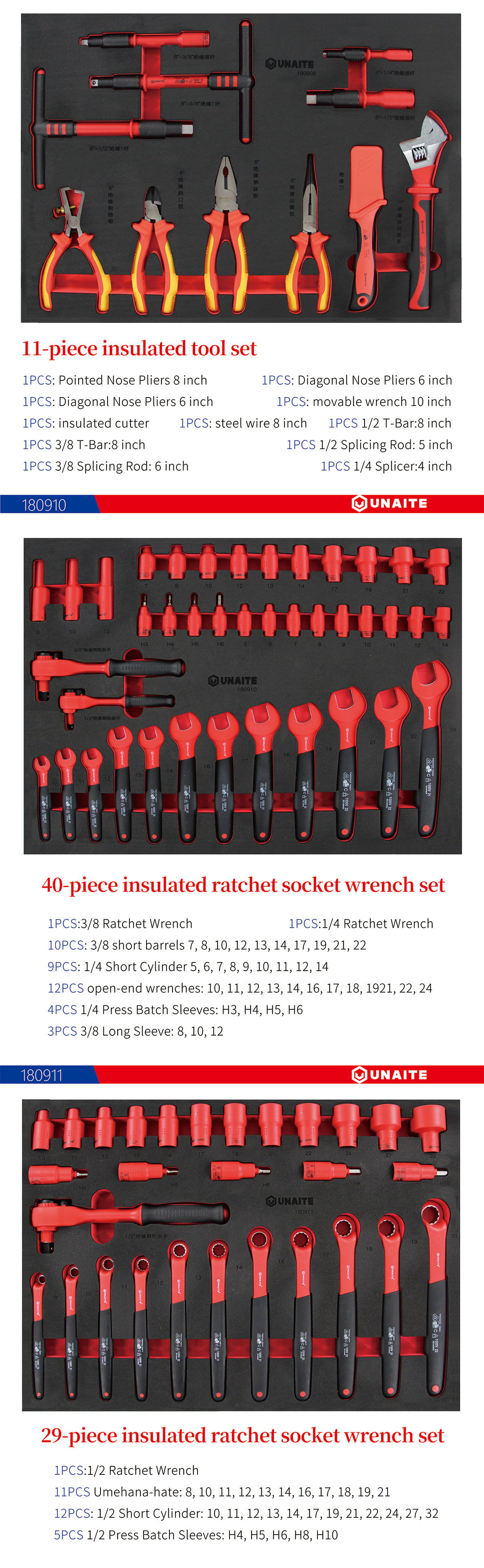 98 Piece Insulated Tool Trolley Set For Electricians And Electric ...