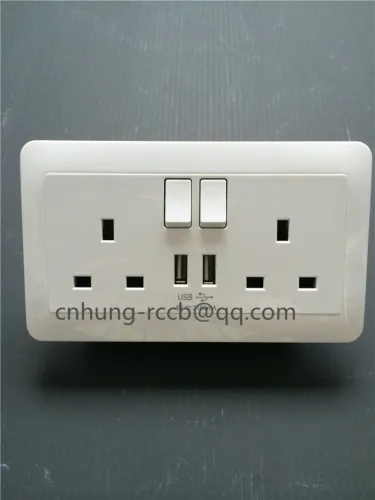 13a,2 Gang Sp Switched Bs Socket With Dual Usb, High Quality 13a,2 Gang ...