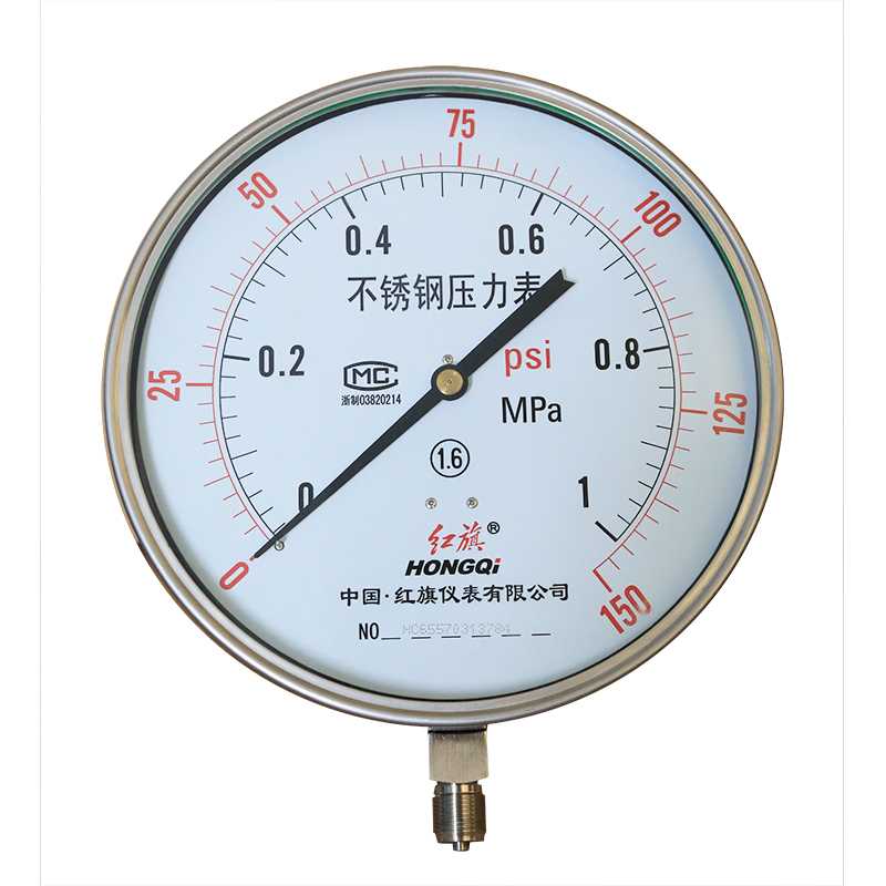 Ss Stainless Steel Bourdon Tube Pressure Gauge, High Quality Ss Stainless Steel Bourdon Tube ...