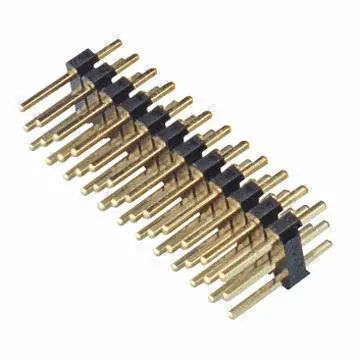 2.54mm Pin Header With Three Rows, Straight Angle And 2.5mm Height ...