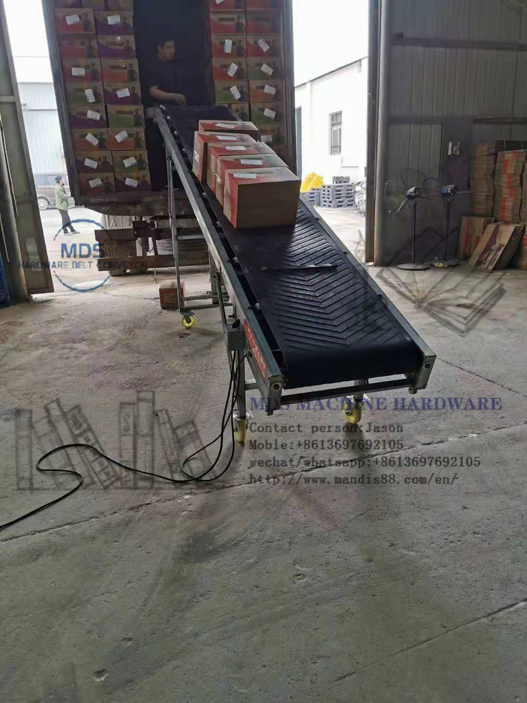 Truck Loading And Unloading Belt Conveyors, High Quality Truck Loading ...