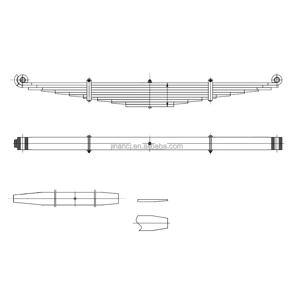 Original Front Leaf Spring Assembly For Sinotruk Howo Trucks, High ...