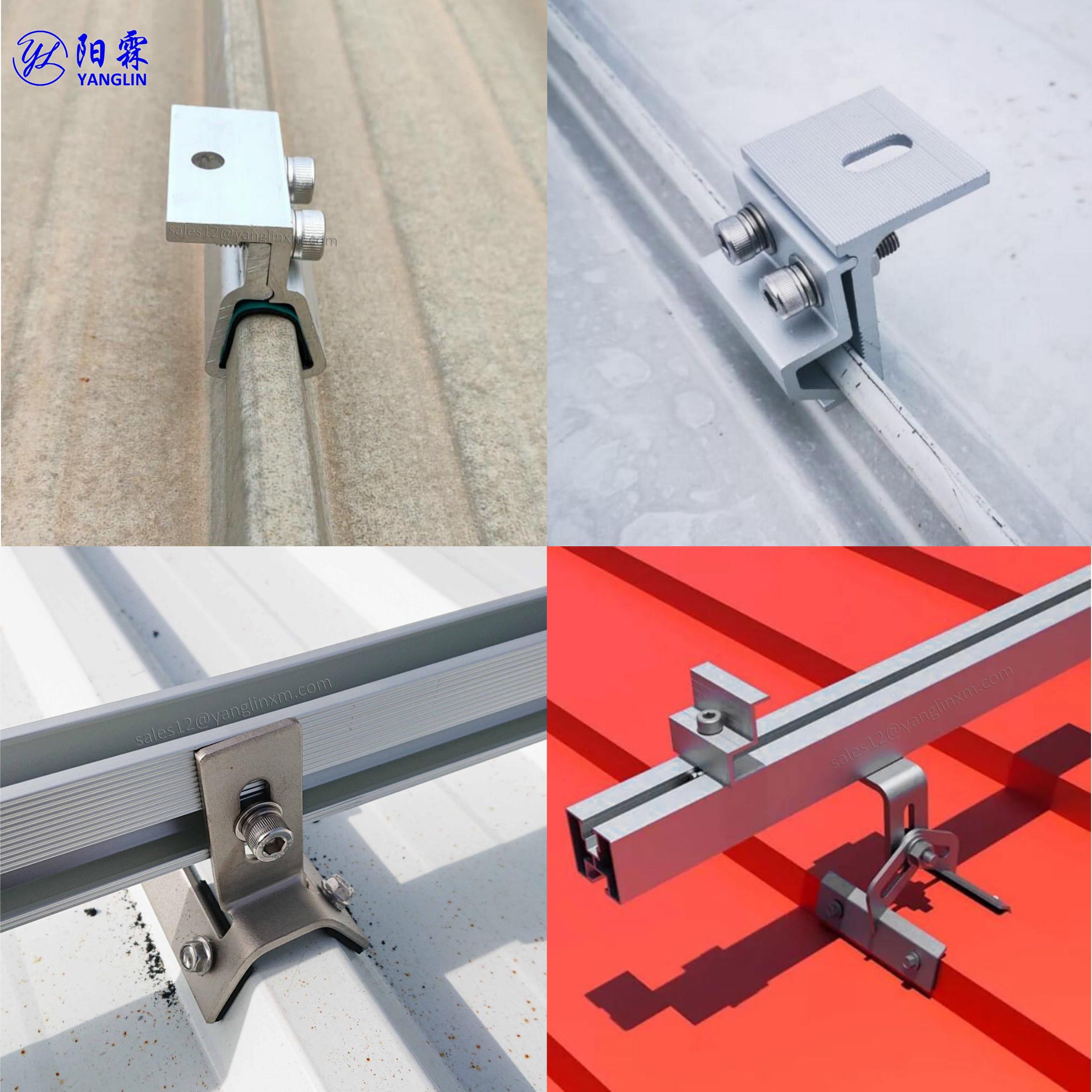 Standing Seam Roof Clamp With Screws For Metal Roof Solar Panel ...