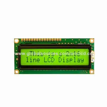 Stn Y/g Character Lcd Module, 16 X 2 Dots Format, 80x44mm Outline Dimensions, High Quality Stn Y ...