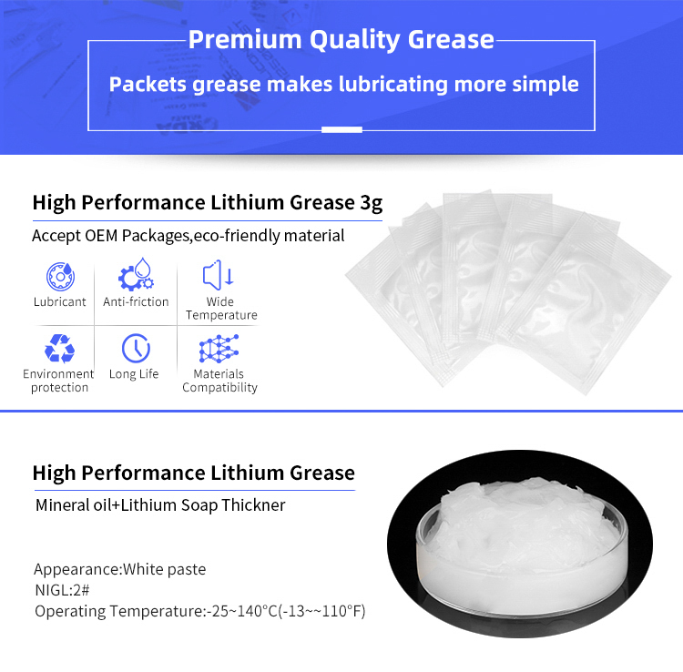 Small Packets General Purpose Grease Lubricant For Plastic Gears, High ...