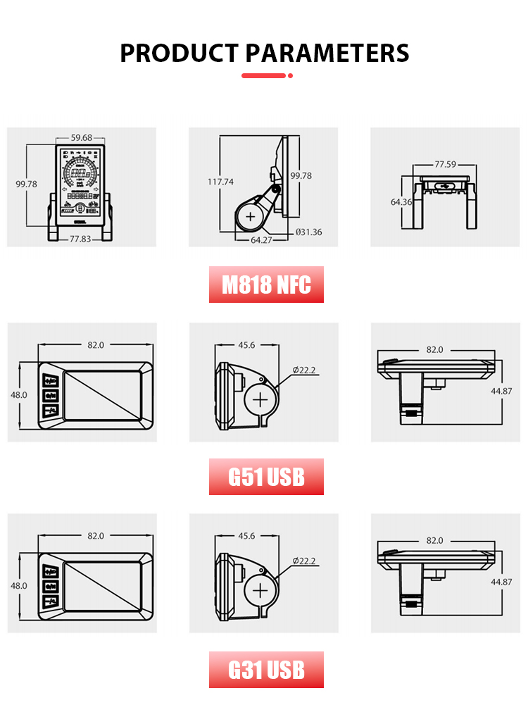 Bafang Colorful 500c Lishui 48v 22a Sine Wave Square Wave E-bike Smart ...