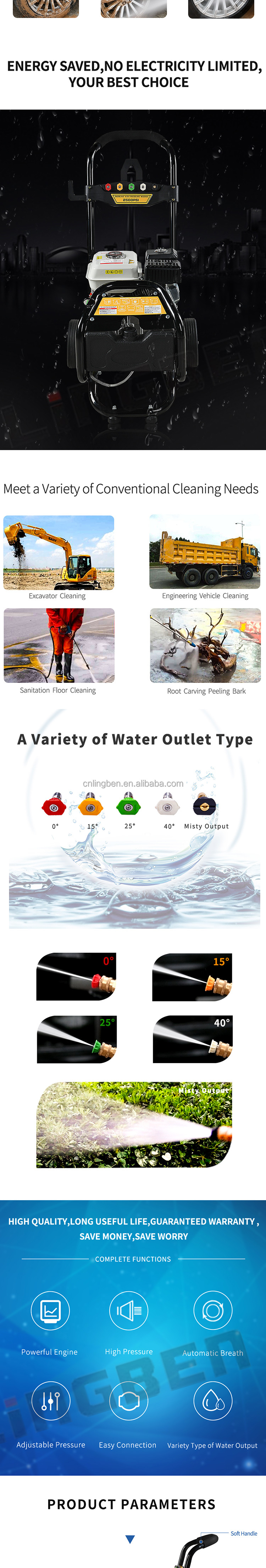 Bike Washing Machine: 180 Bar 2.4gpm Cleaning Equipment With 6.5hp ...