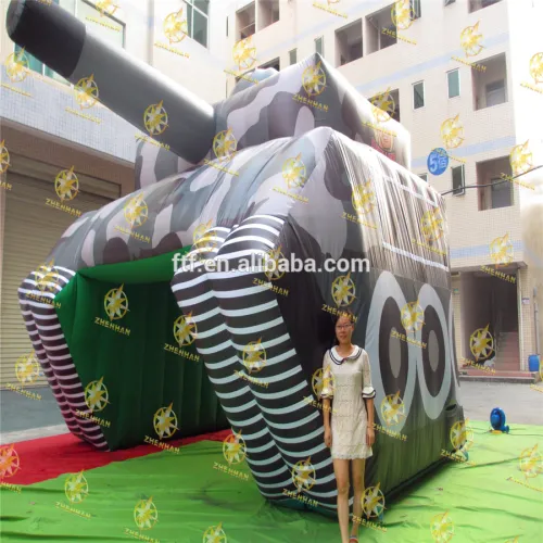 Camouflage Color Inflatable Tanks Model, High Quality Camouflage Color ...
