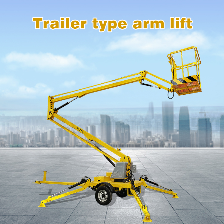 Epa Certified 12m To 24m Trailer Mount Boom Lift With Custom Color ...